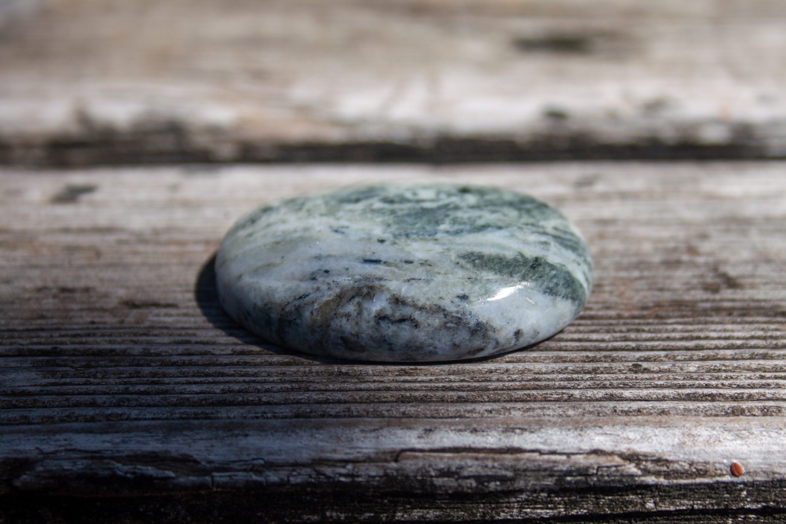 Blue Opal Worry Stone – Purple Flutter